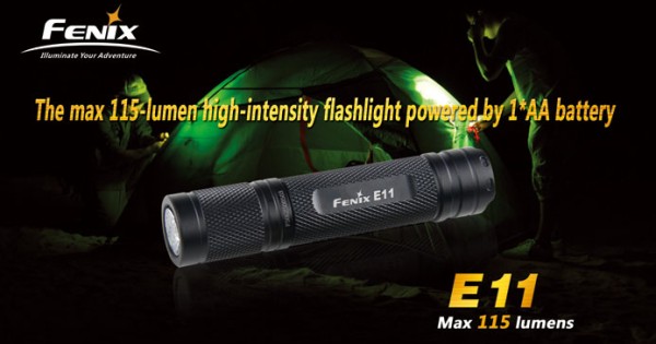 Fenix E11 New Version - AA Black Keychain Light - Buy Fenix E11 in India | Lightorati